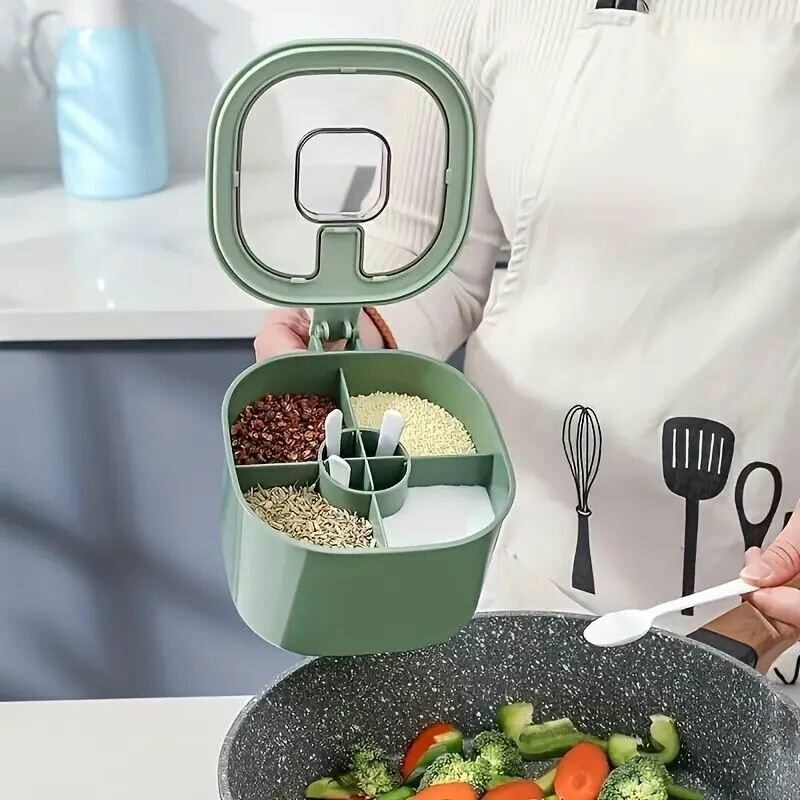 Контейнер для специй с разделителями, 1 штКомбинированный набор коробок для приправ