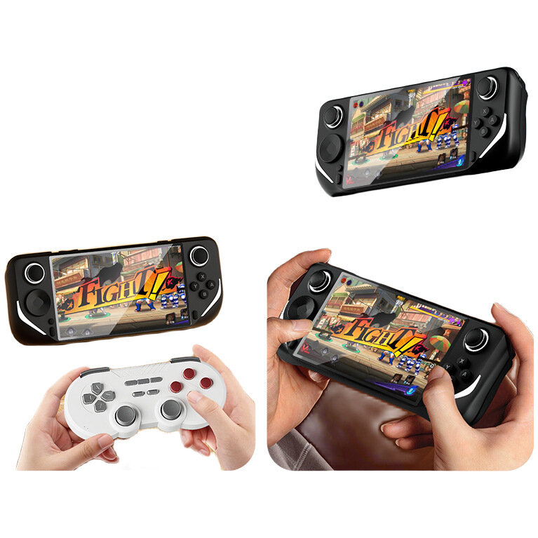 В наличии портативная консоль E6 с 5inch IPS HD экраном, портативная игровая консоль Android Arcade PSP для двух игроков, битва N64/PS1