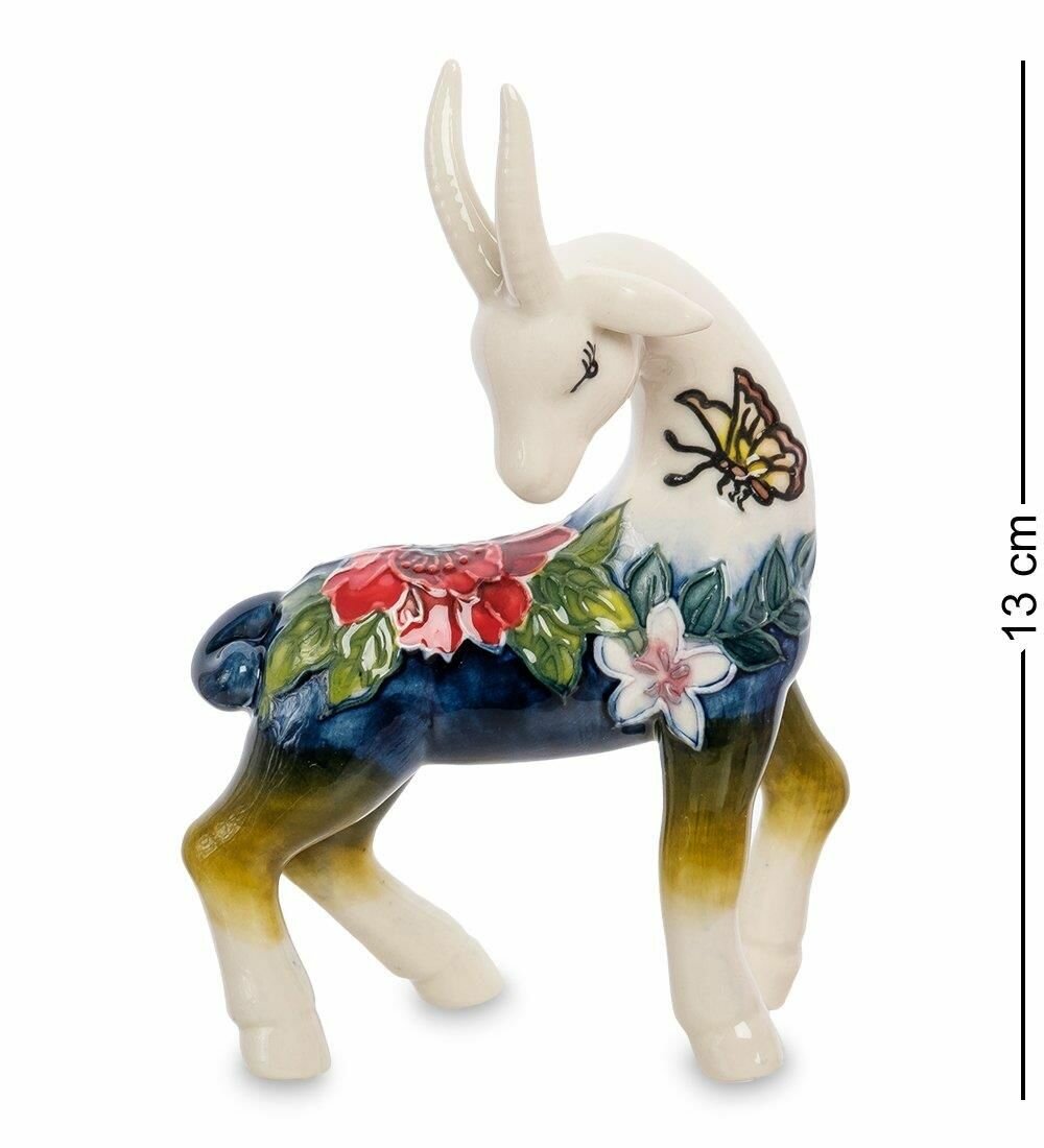 Фигурка настольная Коза (Pavone) A2035911 Pavone, Фарфор, в подарок