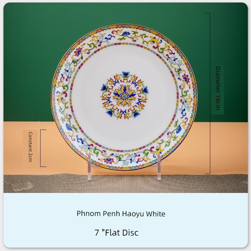 Тарелки и миски в китайском стиле, керамическая посуда для дома, столовая посуда из костяного фарфора, глубокие