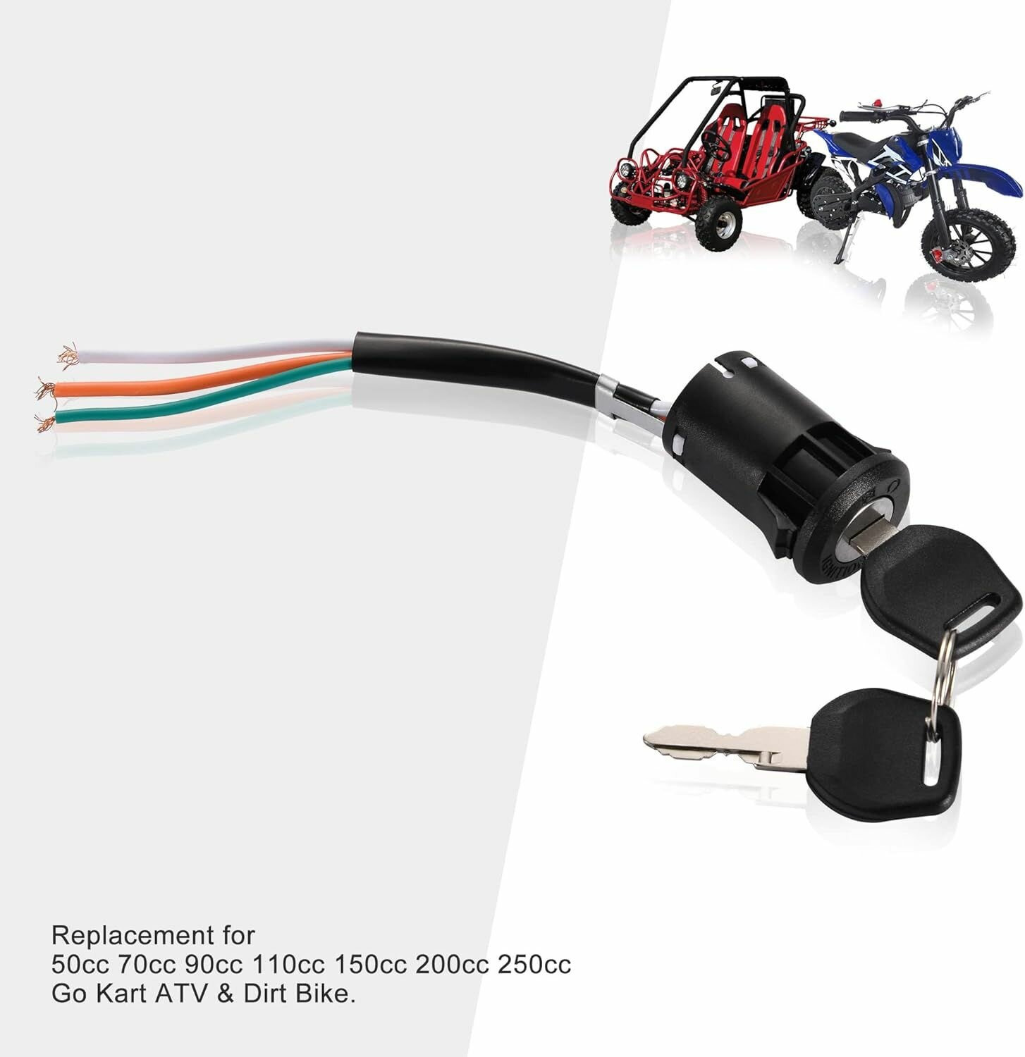 Замок зажигания 3-проводной для мотоцикла ATV 50-250cc