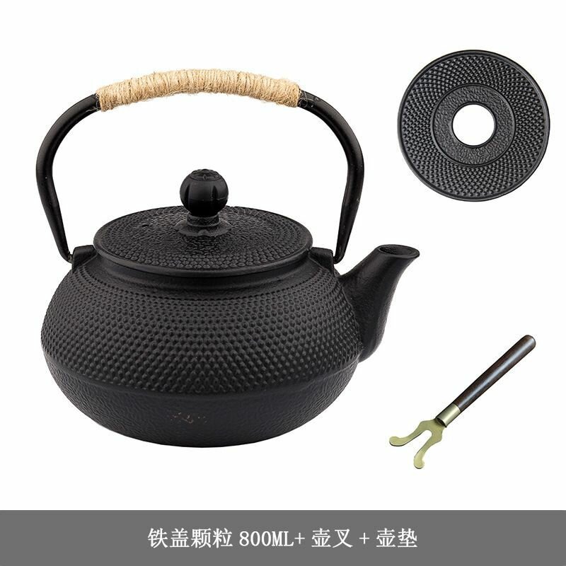 Чугунный чайник для заваривания чая, японский стиль, ручной работы, чайник для заваривания чая на природе