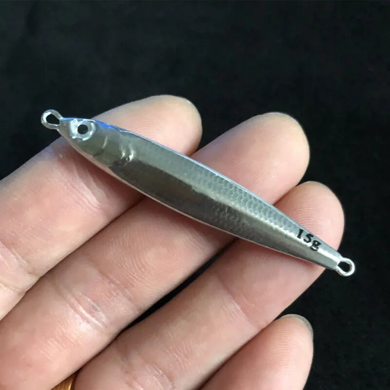 Блесна металлическая 15г Silver с крючком WLDSLURE