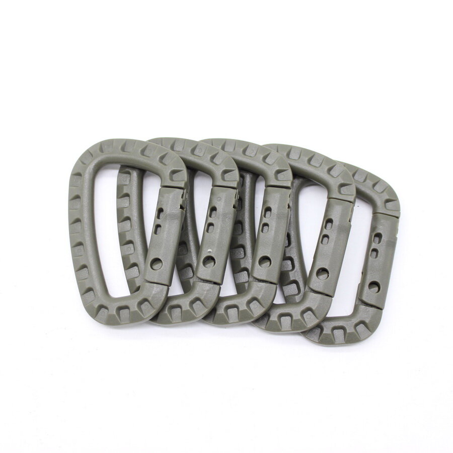 5 штук 8,5 см тактический рюкзачный застежка-карabinер пластиковый крюк D-образный