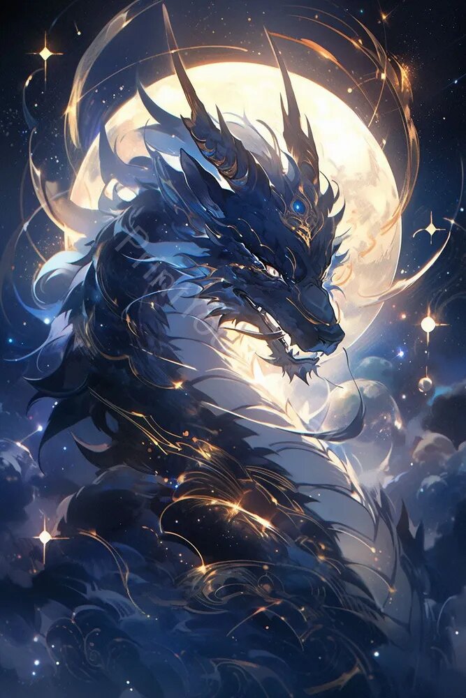 Алмазная Картина "дракон" 40х50 См Алмазная Вышивка / Картина Стразами Подарков