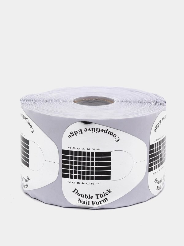 Широкие формы для наращивание ногтей, в рулоне 500 шт