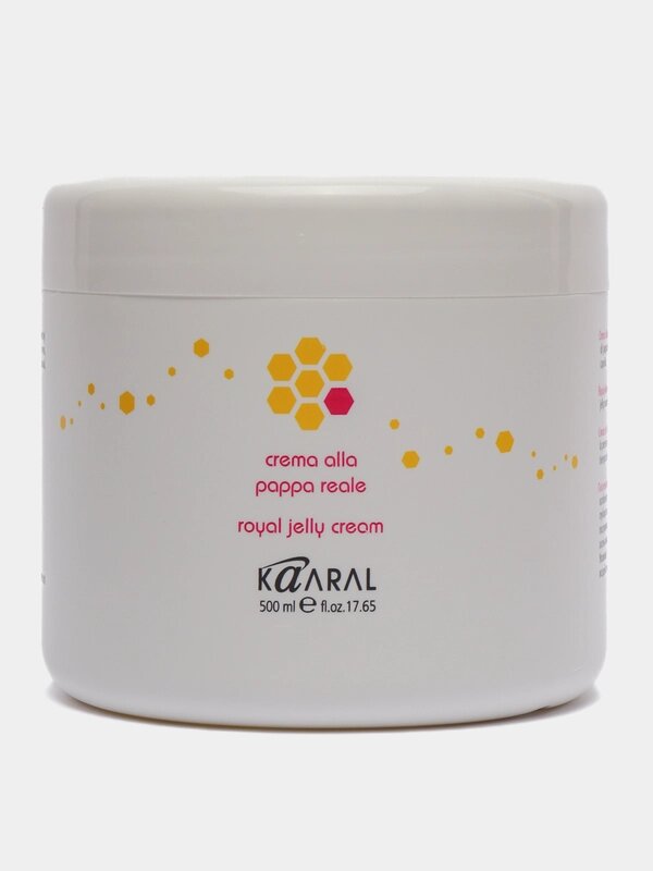 Маска питательная для волос с маточным молочком Kaaral Royal Jelly Cream, 500 мл