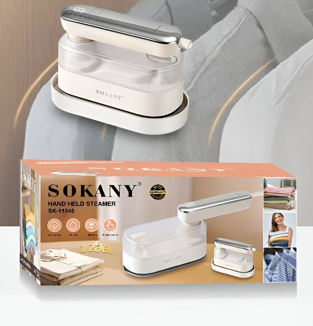 Ручной отпариватель для одежды, беспроводной/проводной, с вешалкой, 1 л, для дома и путешествий.