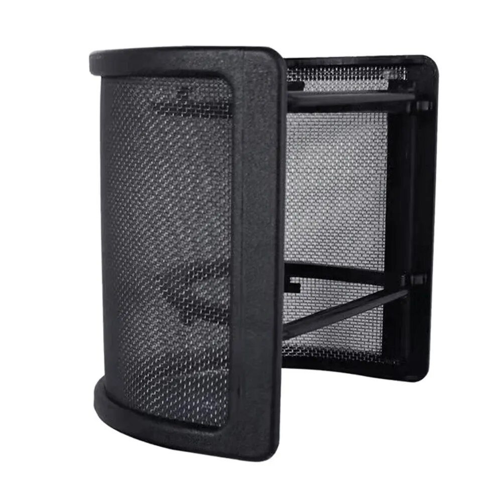 Аксессуар для микрофона универсальный Микрофонный хлопающий фильтр для студийной записи ПК Металлический конденсатор с ветровым стеклом, черный