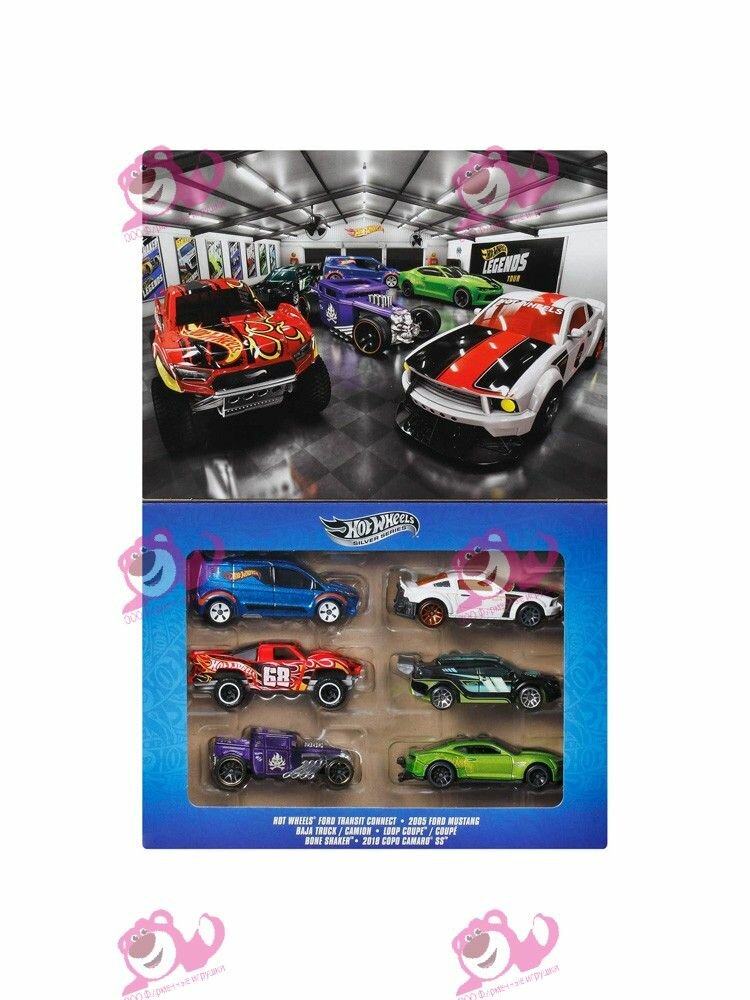 Машинка Mattel Hot Wheels Legends Set of 6 1/64 Scale Cast Metal Vehicles