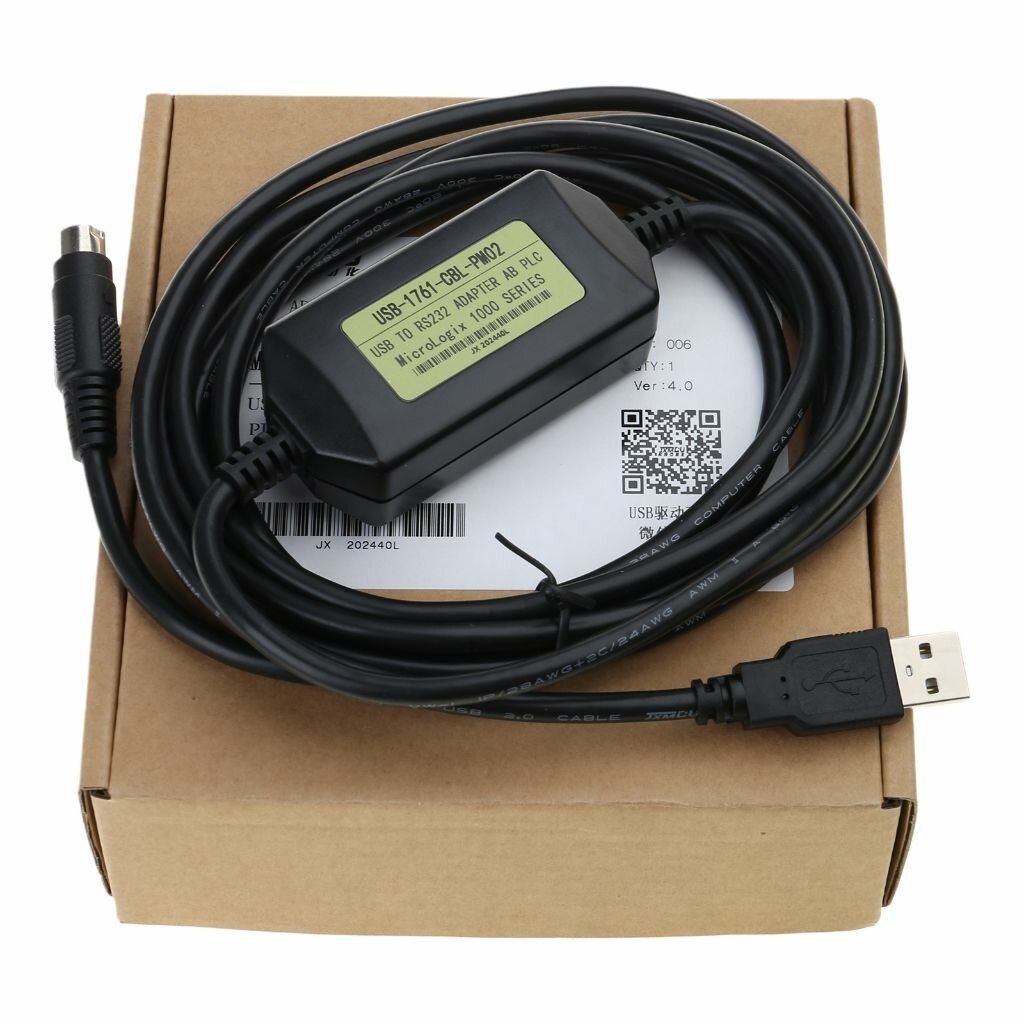Кабель для программирования PLC AB Micrologix 1000/1200/1500 USB-1761-CBL-PM02