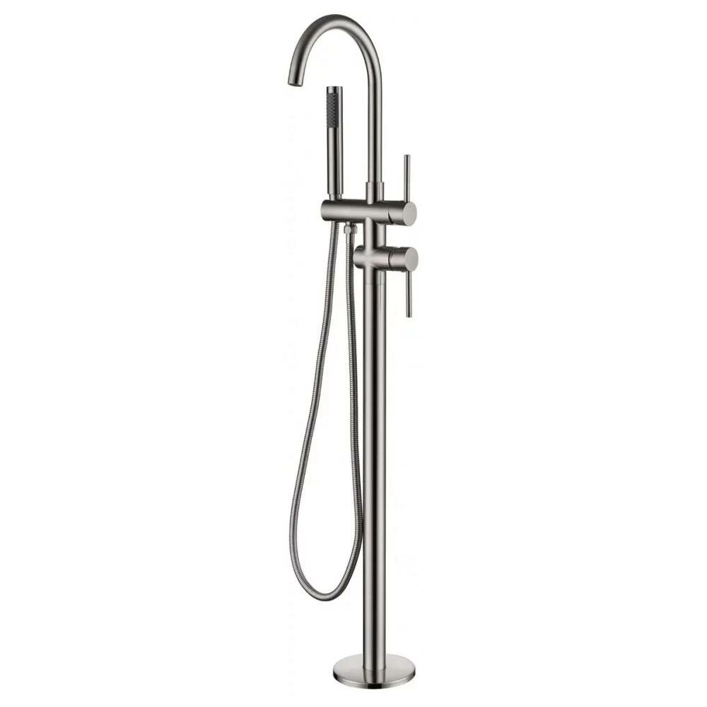 Смеситель напольный для ванны Groсenberg GB900NK, никель