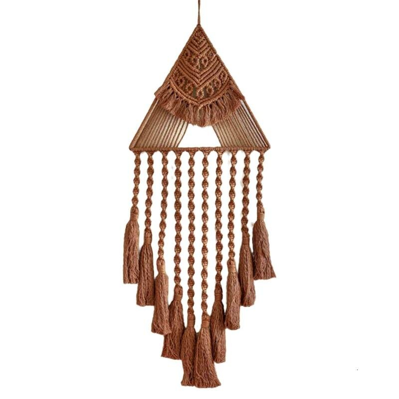Макраме настенное бра-бохо, Коричневый
