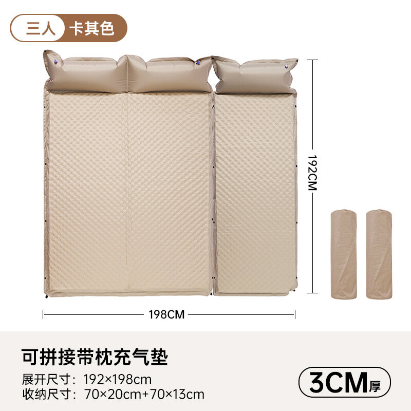 Надувной матрас для улицы, портативный кемпинговый мат, надувная подушка для палатки, автоматический автомобильный матрас, спальный мат, наземный мат