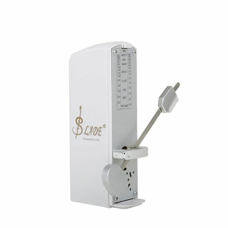 Ретро винтажный механический ритмический маятниковый метроном для скрипки/барабана/фортепиано/гитары, Белый