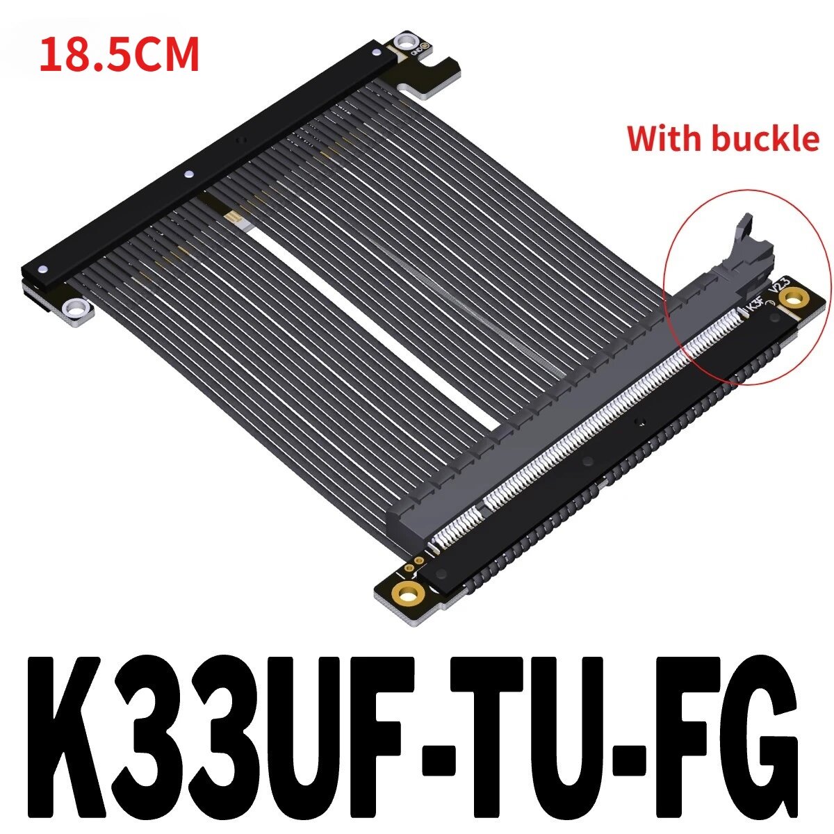 Удлинитель PCIe 5.0 x16 K33UF-TU-FG 18.5cm