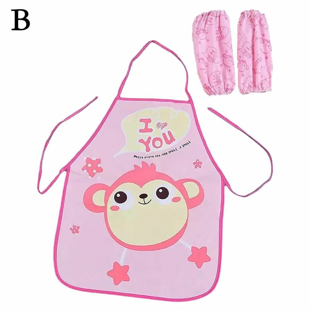 Детский школьный комплект фартуков, подходит для детей 3-7 лет.