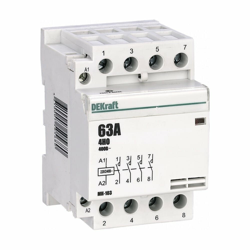 Модульный контактор DEKraft МК-103 63А 230В