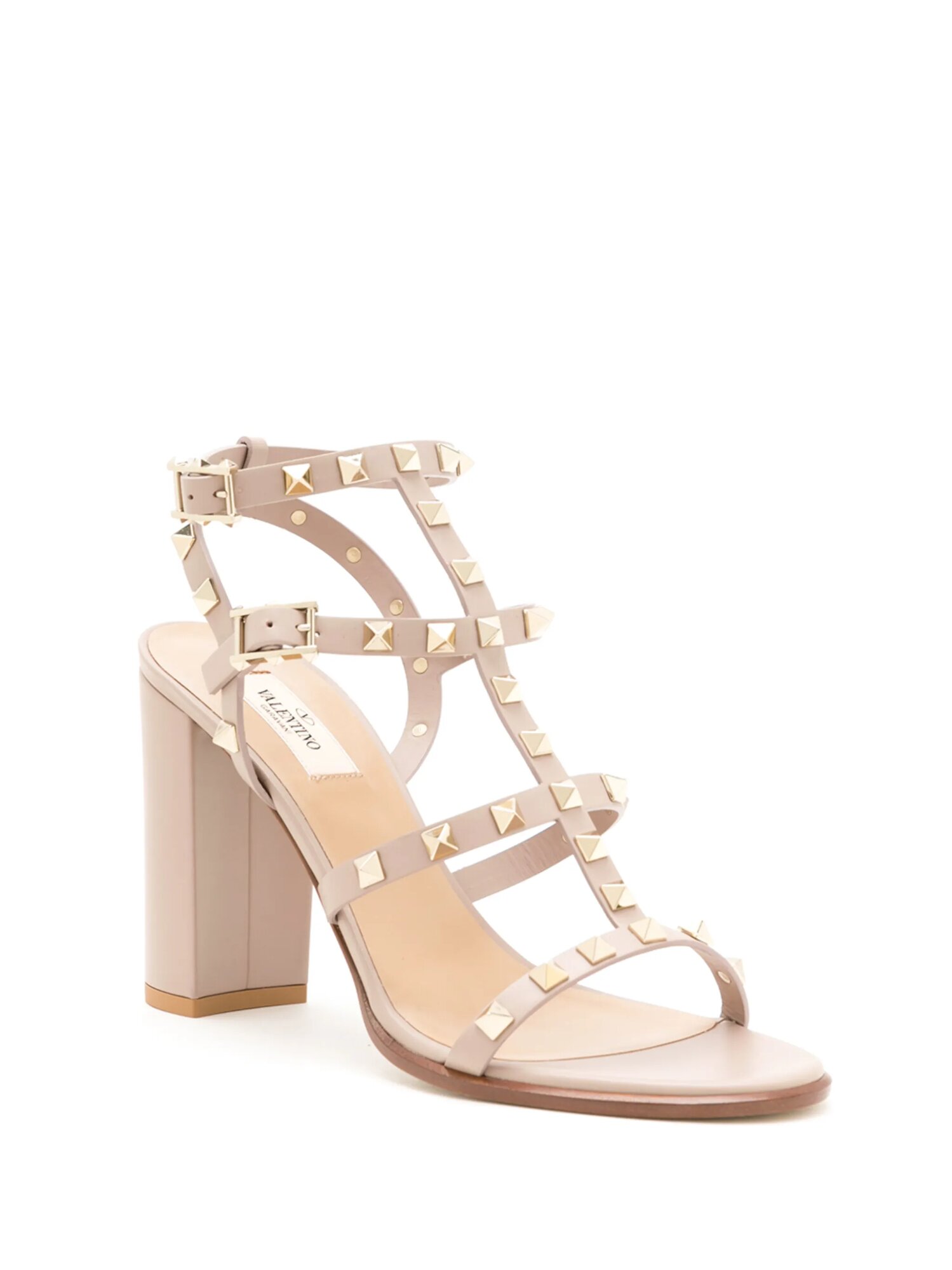 Сандалии Valentino Rockstud, размер 35 IT, коричневый — фото 1