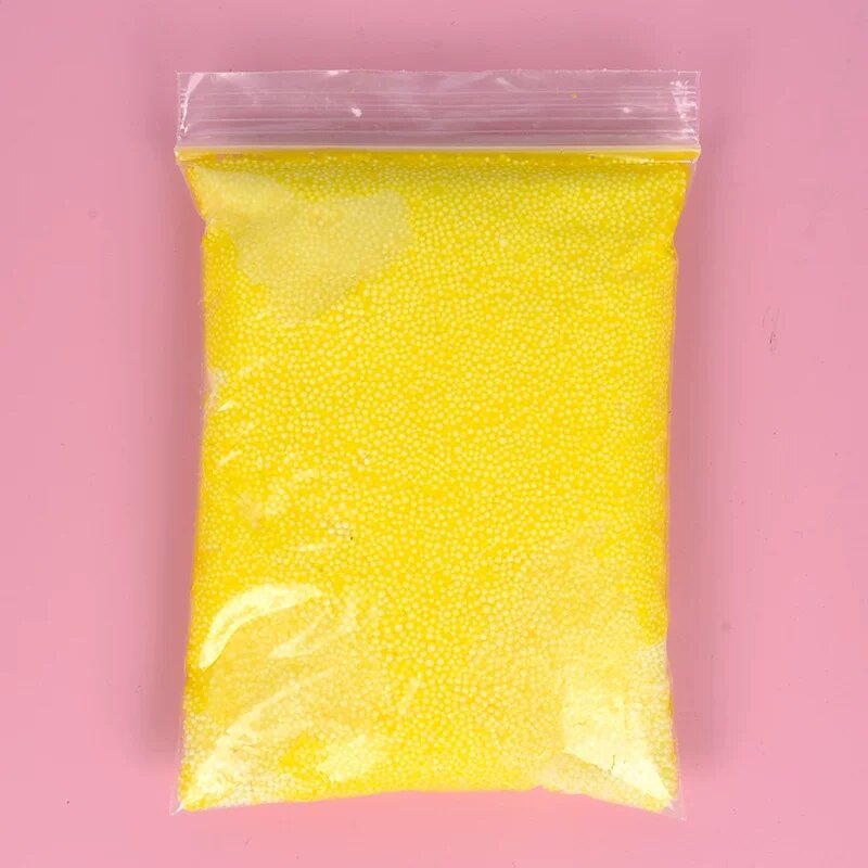 Ярко-желтая снежная глина для творчества, 100г, нетоксичная, подходит для детских поделок