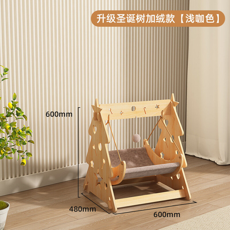 Качели для кошек, домик для собак, летняя деревянная гамак-люлька, подвесная кровать для кошек, диван-лежак, универсальная кровать для кошек на все сезоны