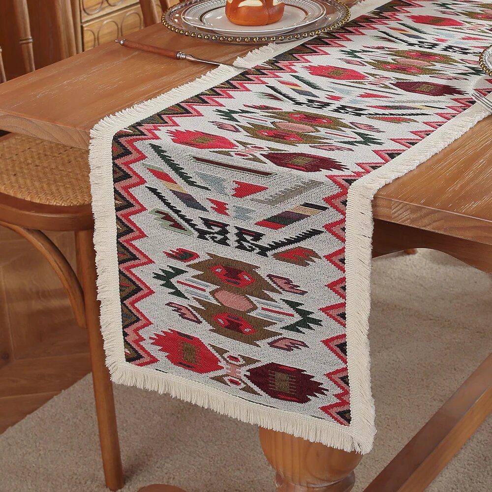 Скатерть-дорожка гобеленовая полиэстер CN Henan 30X220cm, Bohemian Geometry