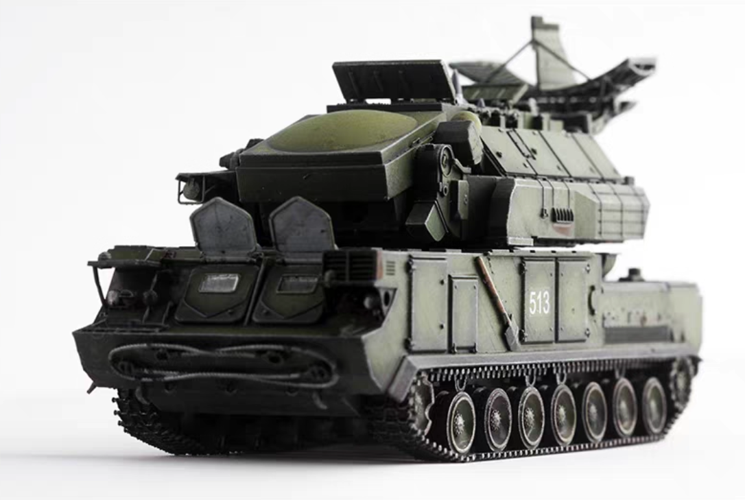 AM 1/72 Готовая модель зенитного ракетного комплекса 9К330 «Тор-М1» (Tor-M1), Россия, с ракетами, без фигурок
