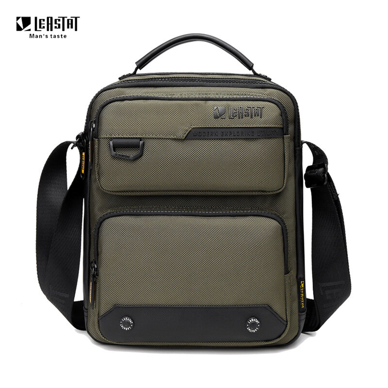 2026 Последняя модель LEASTAT мужская сумка через плечо, модная повседневная сумка для мужчин, новая текстильная сумка Jin, многофункциональная сумка через плечо, продажа напрямую от фабрики