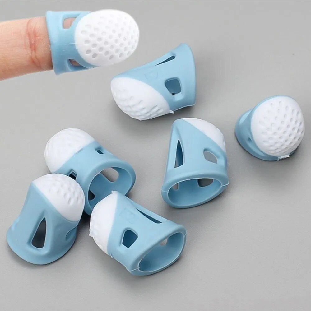 Противоскользящие силиконовые швейные наперстки своими руками, 2 шт.