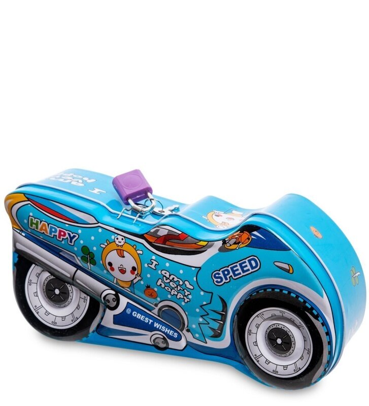 Металлическая копилка Мотоцикл синий BX- 32 113-603138син