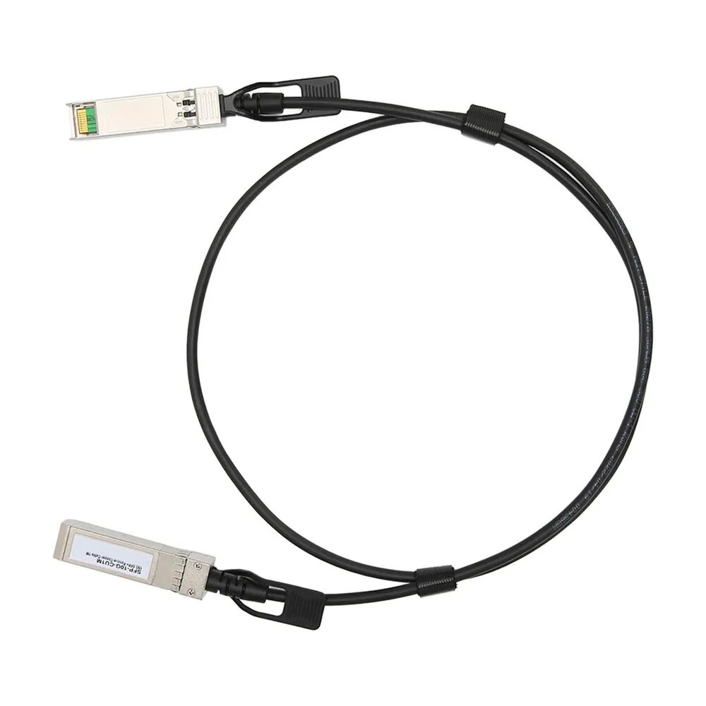 BYRKISD Кабель для интернет-соединения SFP+ DAC 1 м черный, для сетевого оборудования