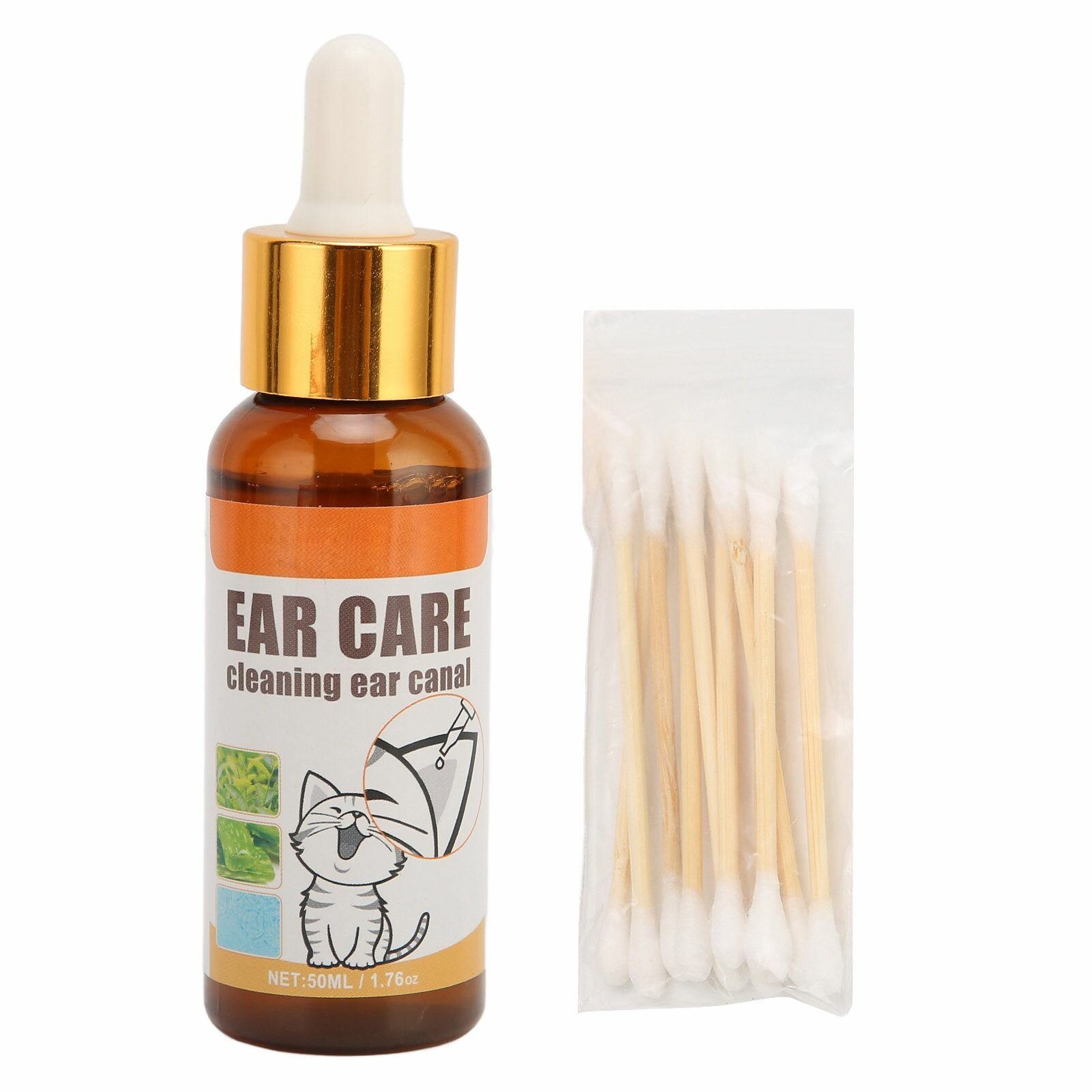 Капли для чистки ушей от клещей и зуда 50 мл