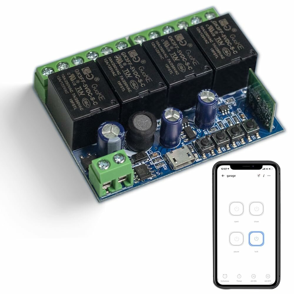 DC input 4 wifi relay multi-function wireless smart home remote control light control