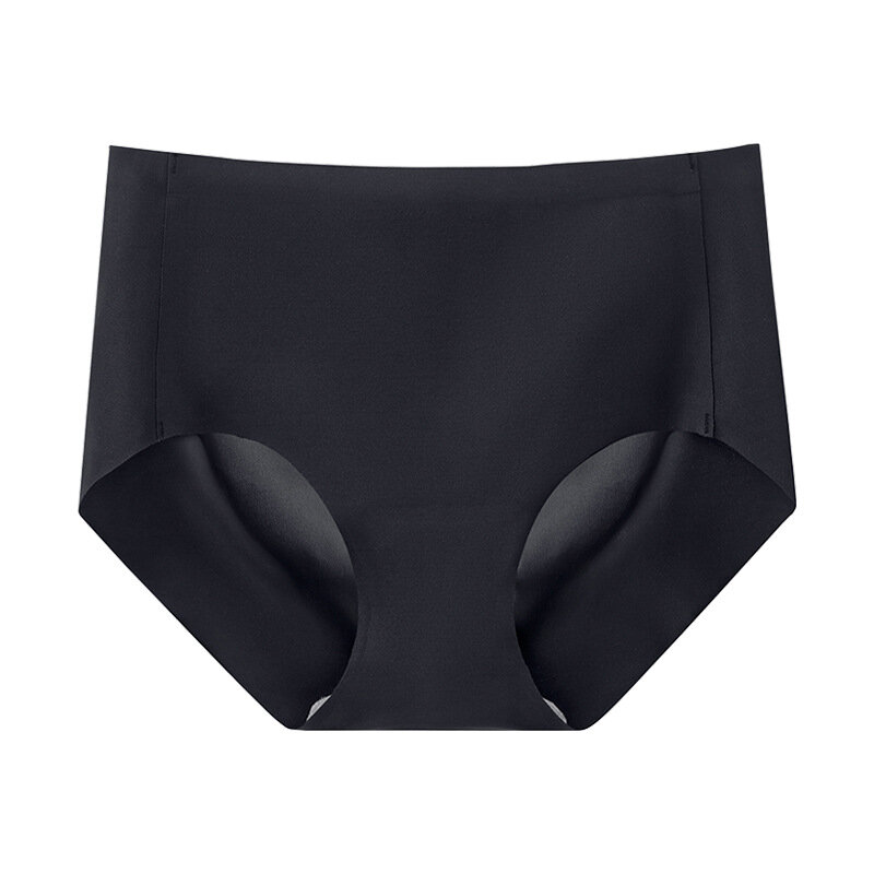 Трусики из ледяного шелка для женщин, бесшовные трусики средней посадки, чистый хлопковый шаг, антибактериальные и дышащие, женское нижнее белье в форме сердца