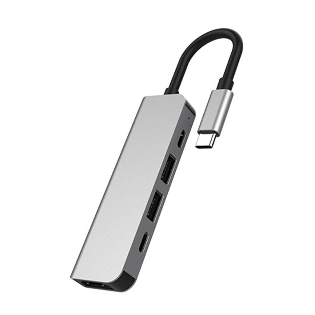 Адаптер-концентратор USB-C к HDMI-совместимому 4K30HZ Dual-USB TypeC Splitter PD60W