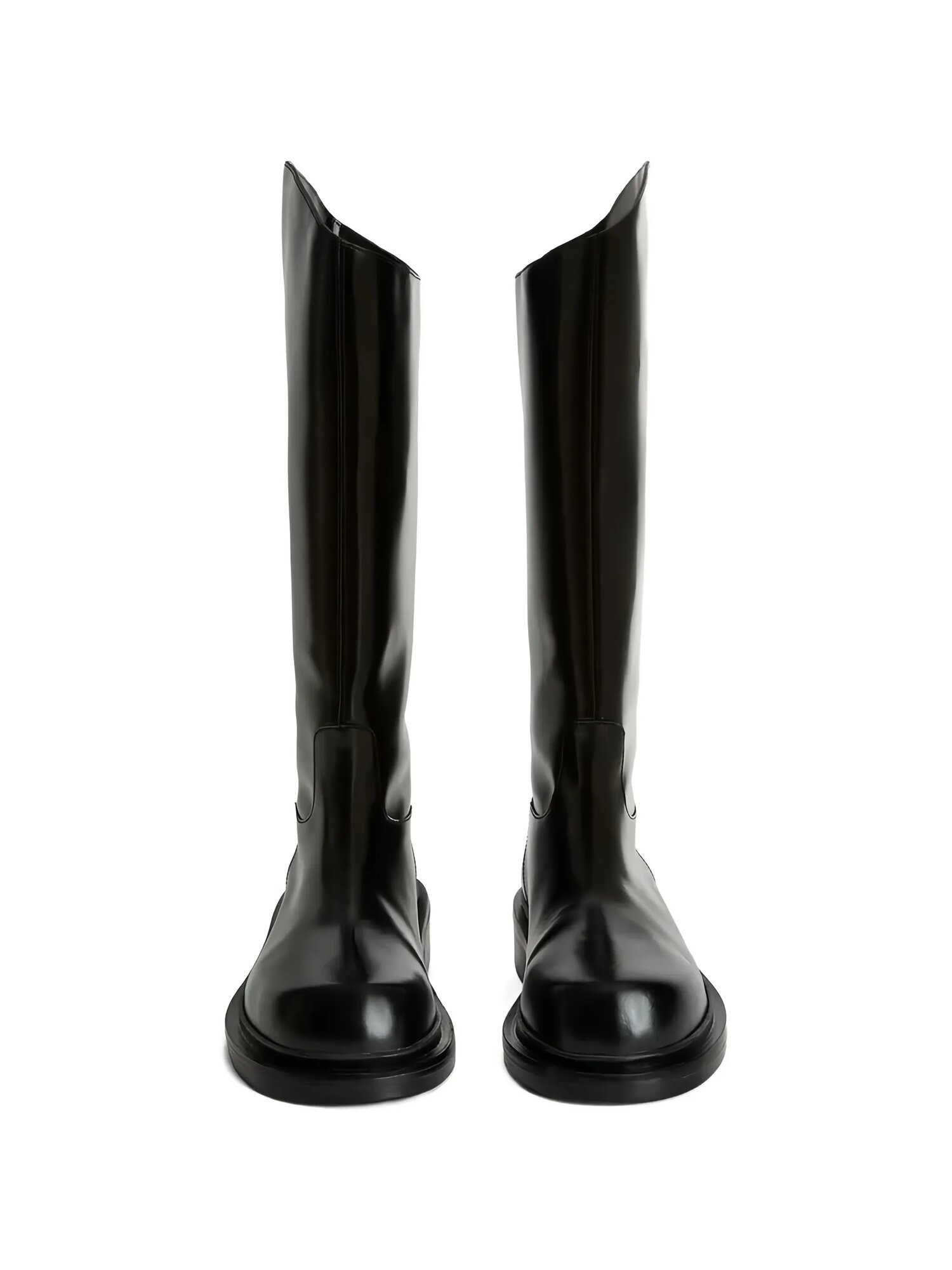 Ботинки Jil Sander Leather knee-high boots, размер 39, black/black — фото 1