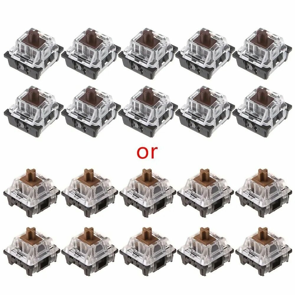 Клавиши для механической клавиатуры Cherry MX Brown (10 шт)