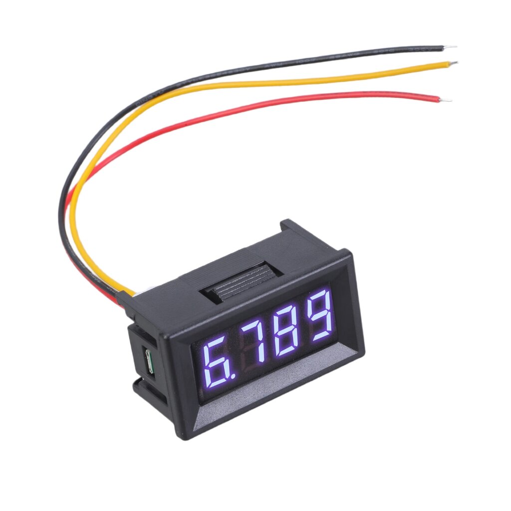 Инструмент Для измерения Напряжения 0-100 В Цифровой Вольтметр 3-Проводный 4-Значный Тестер Напряжения Индикатор Датчика Напряжения Простая Установка