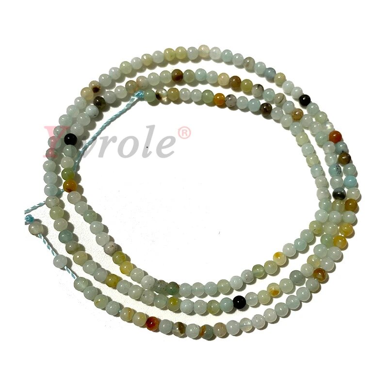 Ywрол 2 3 4 мм натуральный камень лабрадорит Аметист Кварц Круглые разделительные бусины аксессуары для браслета 15 дюймов