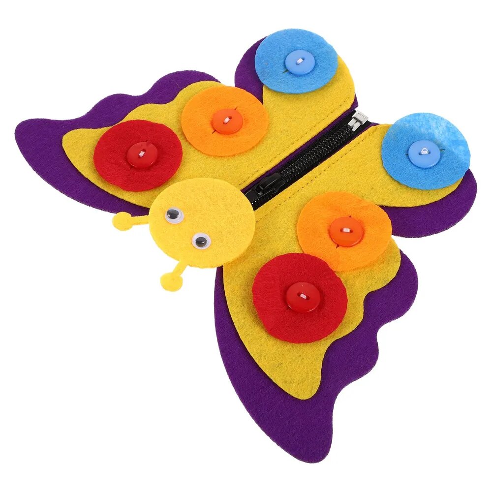 Интерактивная Кнопочная Доска, Набор Для Создания Бабочки, Развивающая Игрушка Для Малышей, Нетканый Материал, 1 Комплект