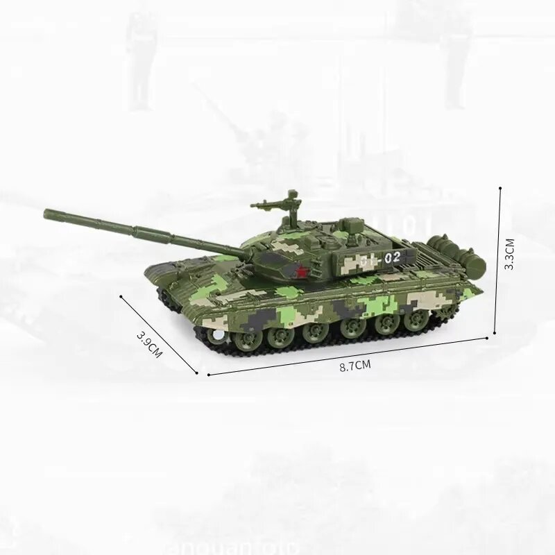KDW 1/100 китайский Тип 99 основной боевой танк литая модель автомобиля из сплава Модель автомобиля Коллекционная модель для взрослых Серия моделей — фото 1