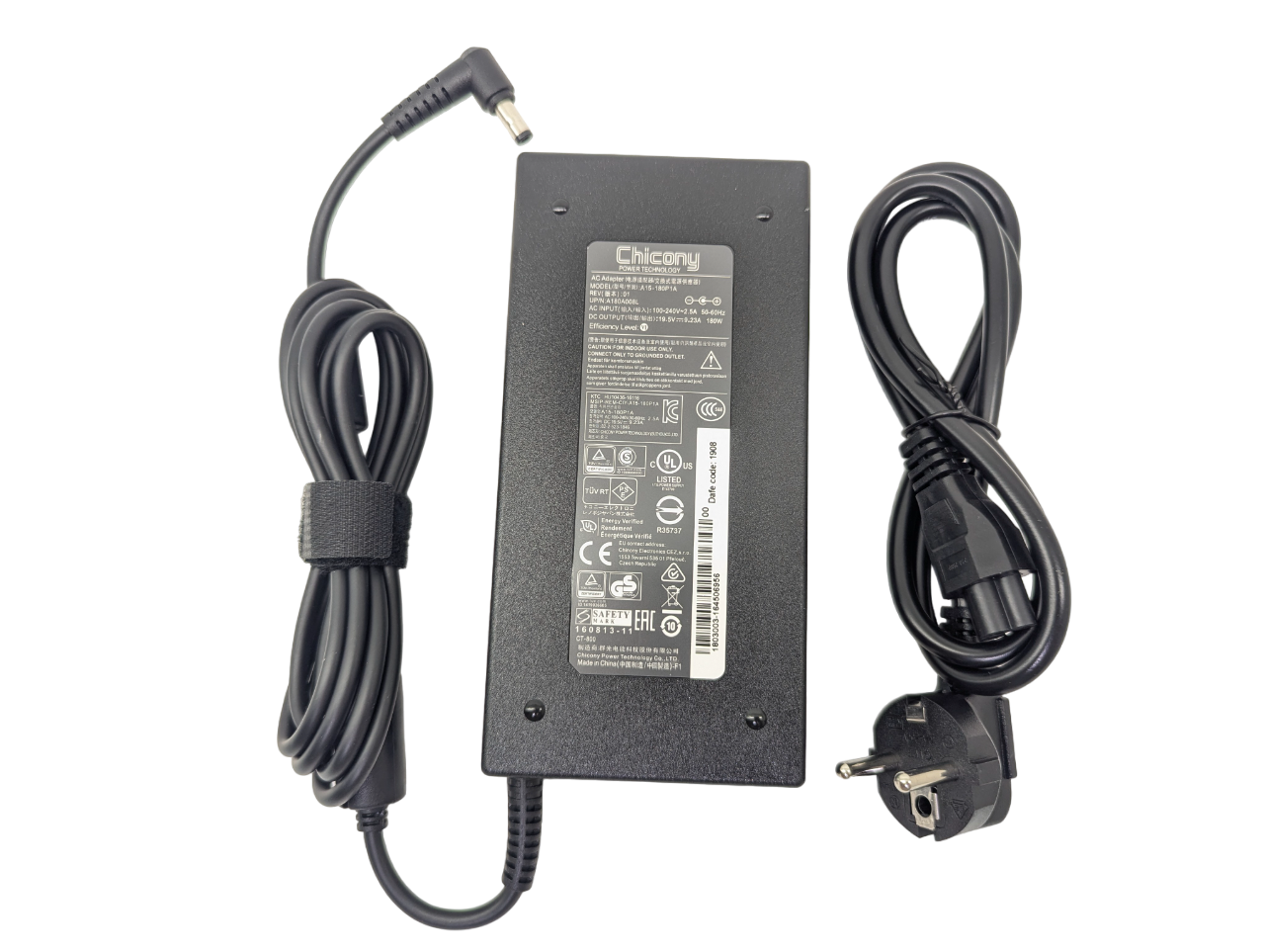 Блок питания зарядка Сhicony A15-180P1A, ADP-180EB D, A17-180P4A для ноутбука MSI GE62VR, GE72VR, GF72, GP73 19.5V 9.23A 180W штекер 5.5x2.5)