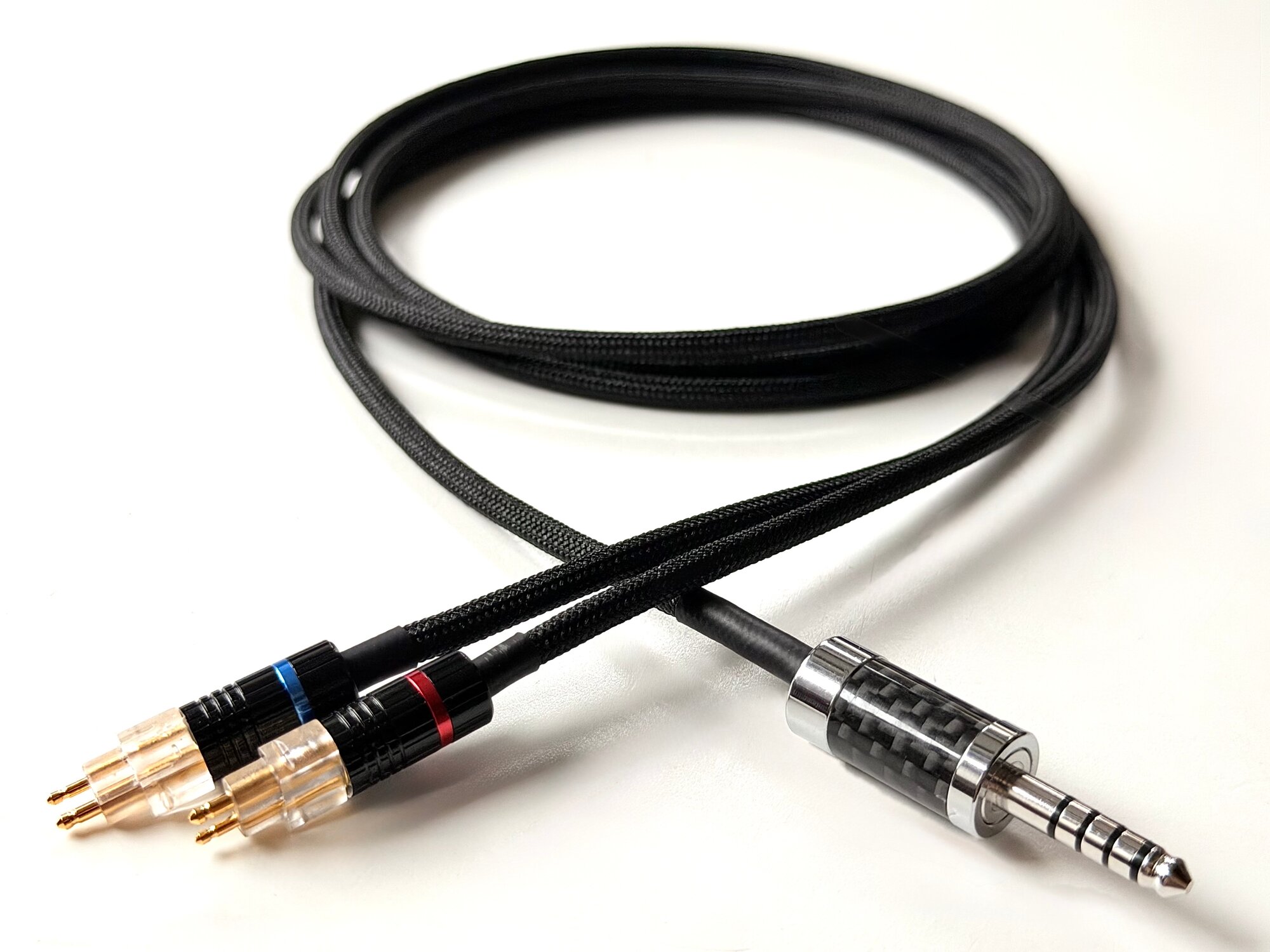 Кабель балансный авторский 1м для Sennheiser HD414 HD420 HD430 HD535 HD545 HD565 HD580 HD600 HD650 HD660 HD25 и др. с Jack 4,4mm Pentacon