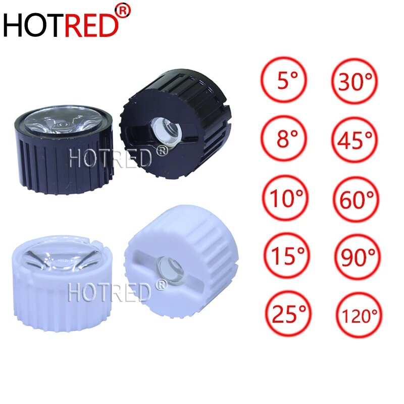 Набор отражателей для светодиодов 30 шт. 20мм BALL 60 Degree, With Black Holder
