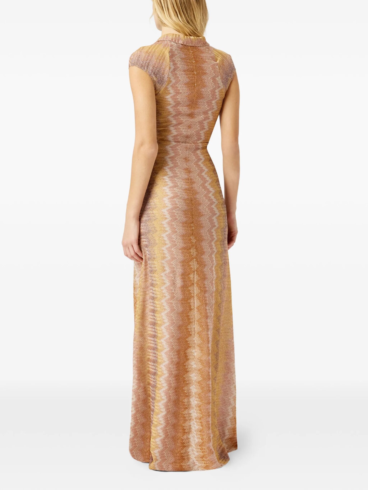 Платье Missoni Twisted zigzag-pattern dress, размер 36, разноцветный — фото 1