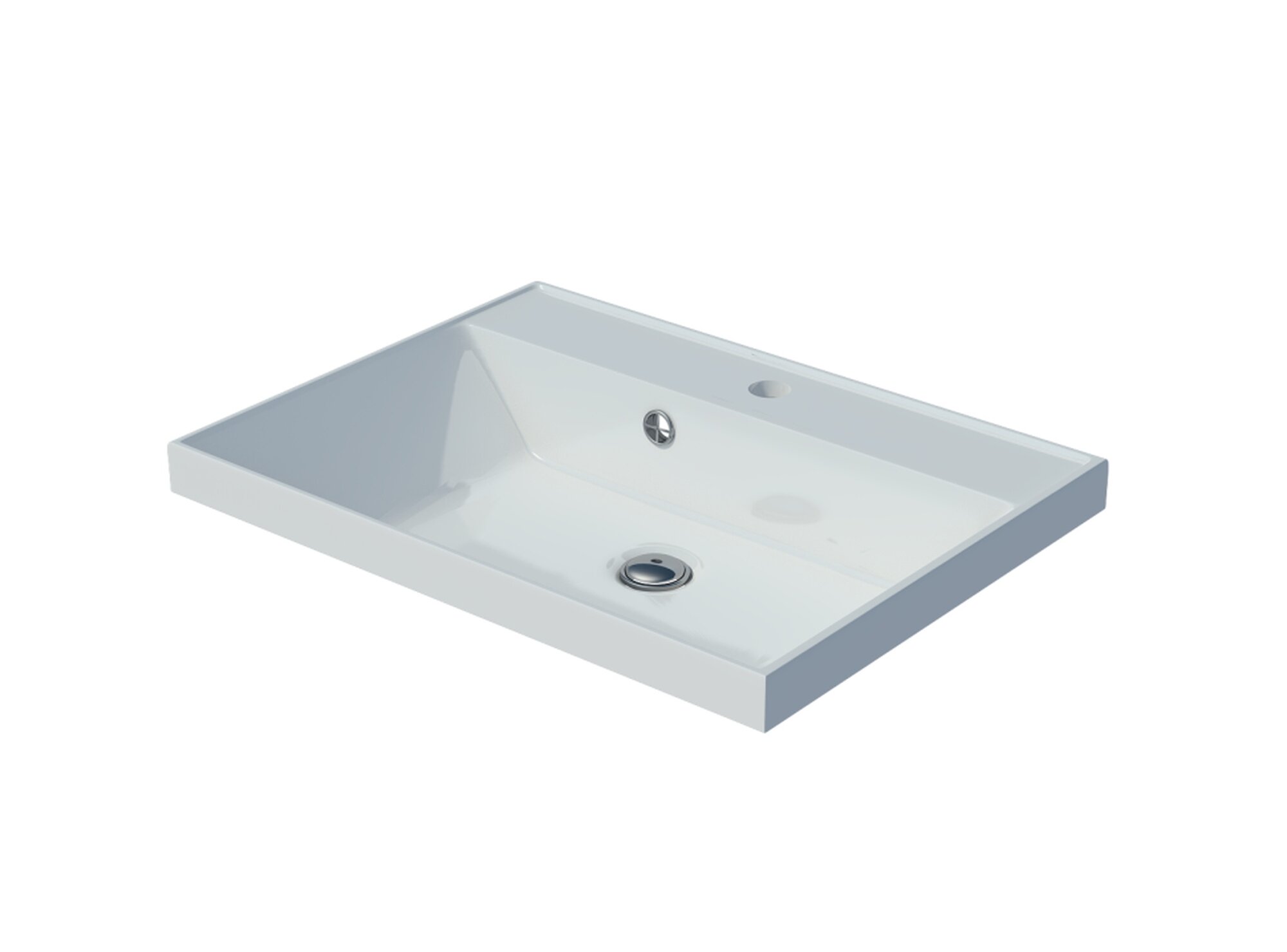 Раковина AQUAme Classica 4627173210164, врезная, белая, 60 см