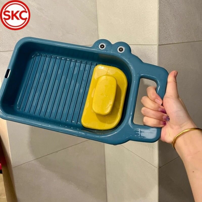 Тазик для стирки со встроенной стиральной доской, для белья и носков