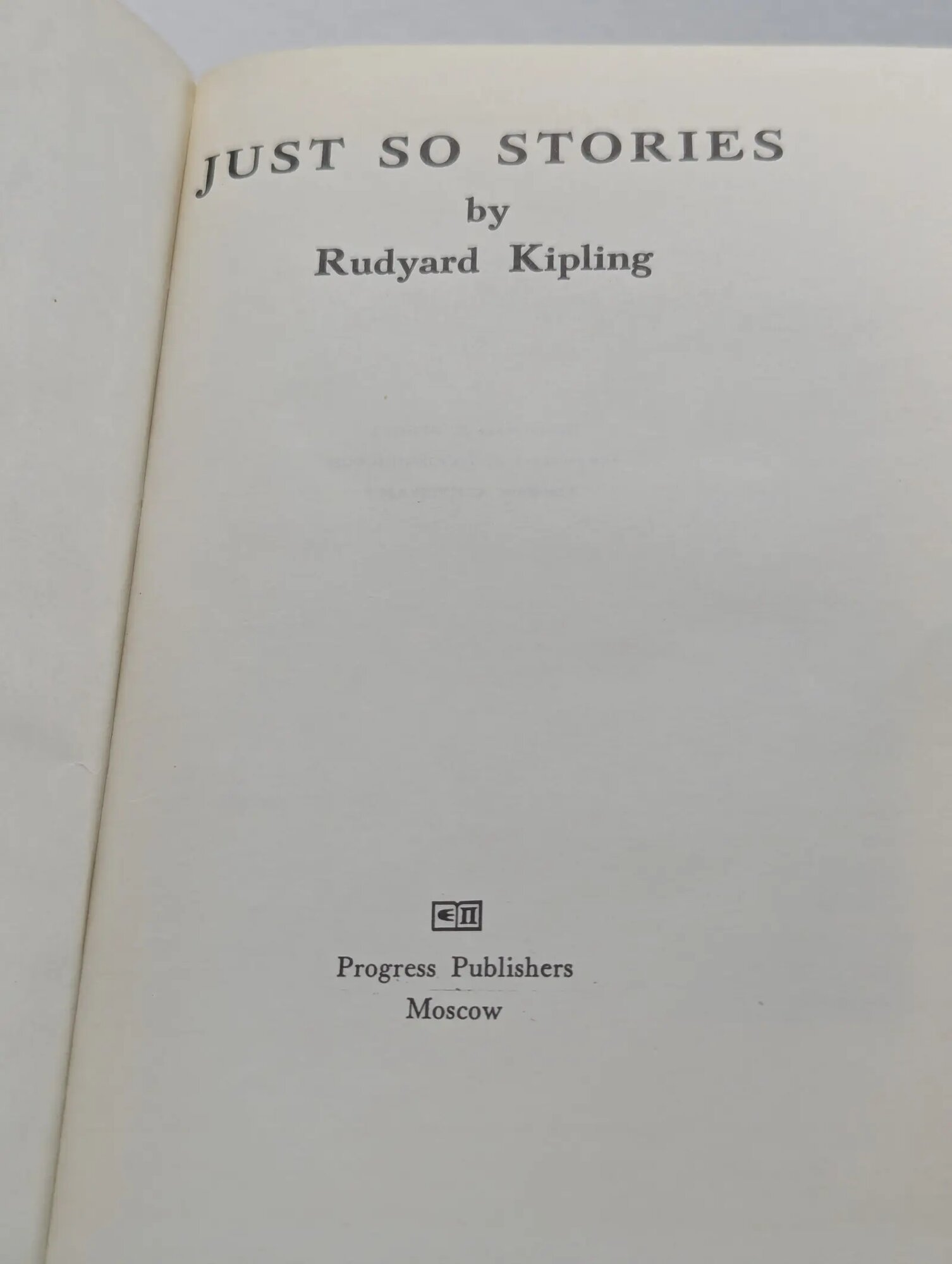 Just so stories Rudyard Kipling 1968 — фото 1