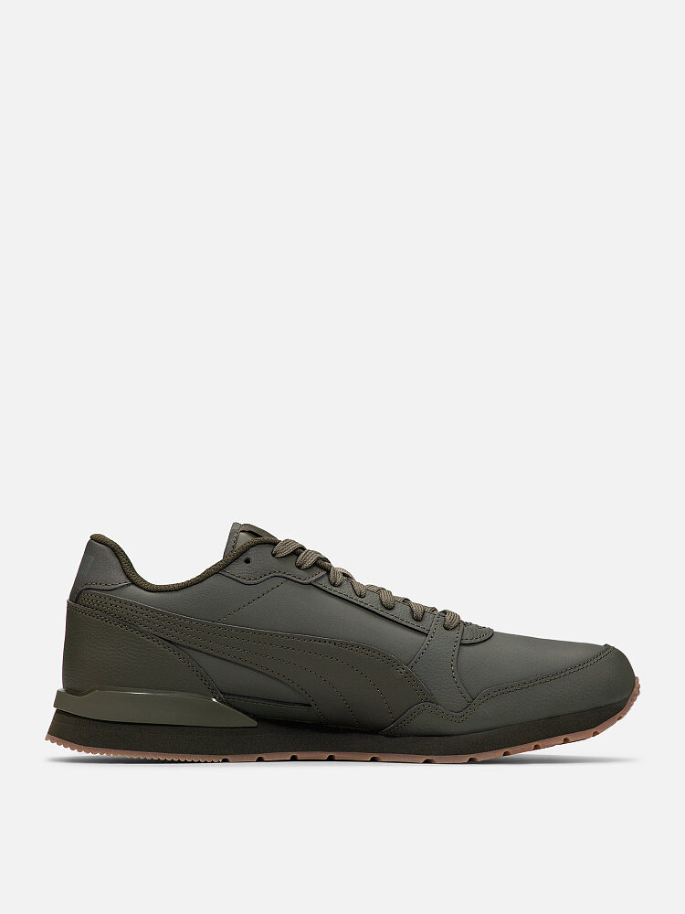 Кроссовки PUMA ST Runner, полнота 6 (RU)/ на среднюю стопу, размер 39.5, хаки — фото 1