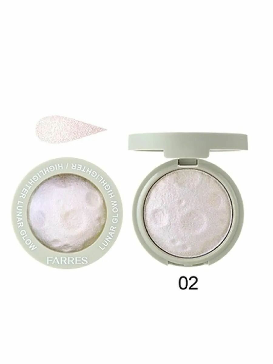 Хайлайтер FARRES для лица Lunar Glow, тон 02 шампань